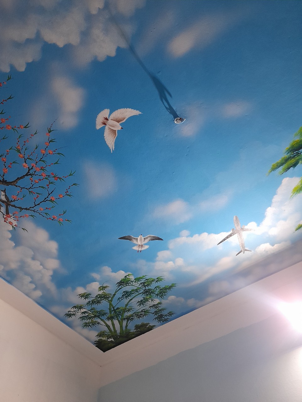 1001+ Mẫu Vẽ Trần Mây 3D Đẹp Sống Động Cao Cấp Nhất Hiện Nay
