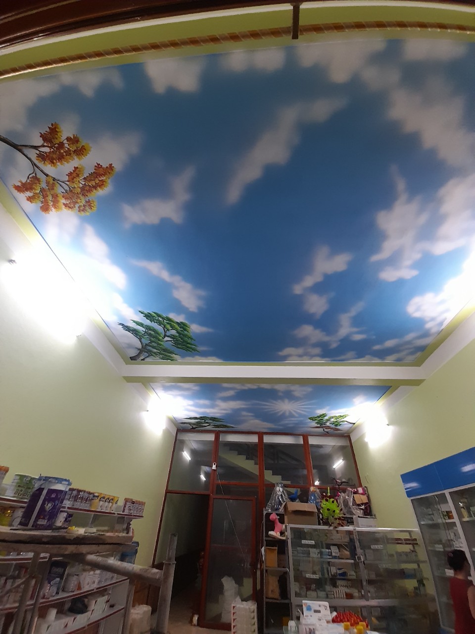 1001+ Mẫu Vẽ Trần Mây 3D Đẹp Sống Động Cao Cấp Nhất Hiện Nay